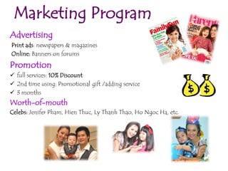 Marketing plan kidsmile - birthday party for kids - service | PPT