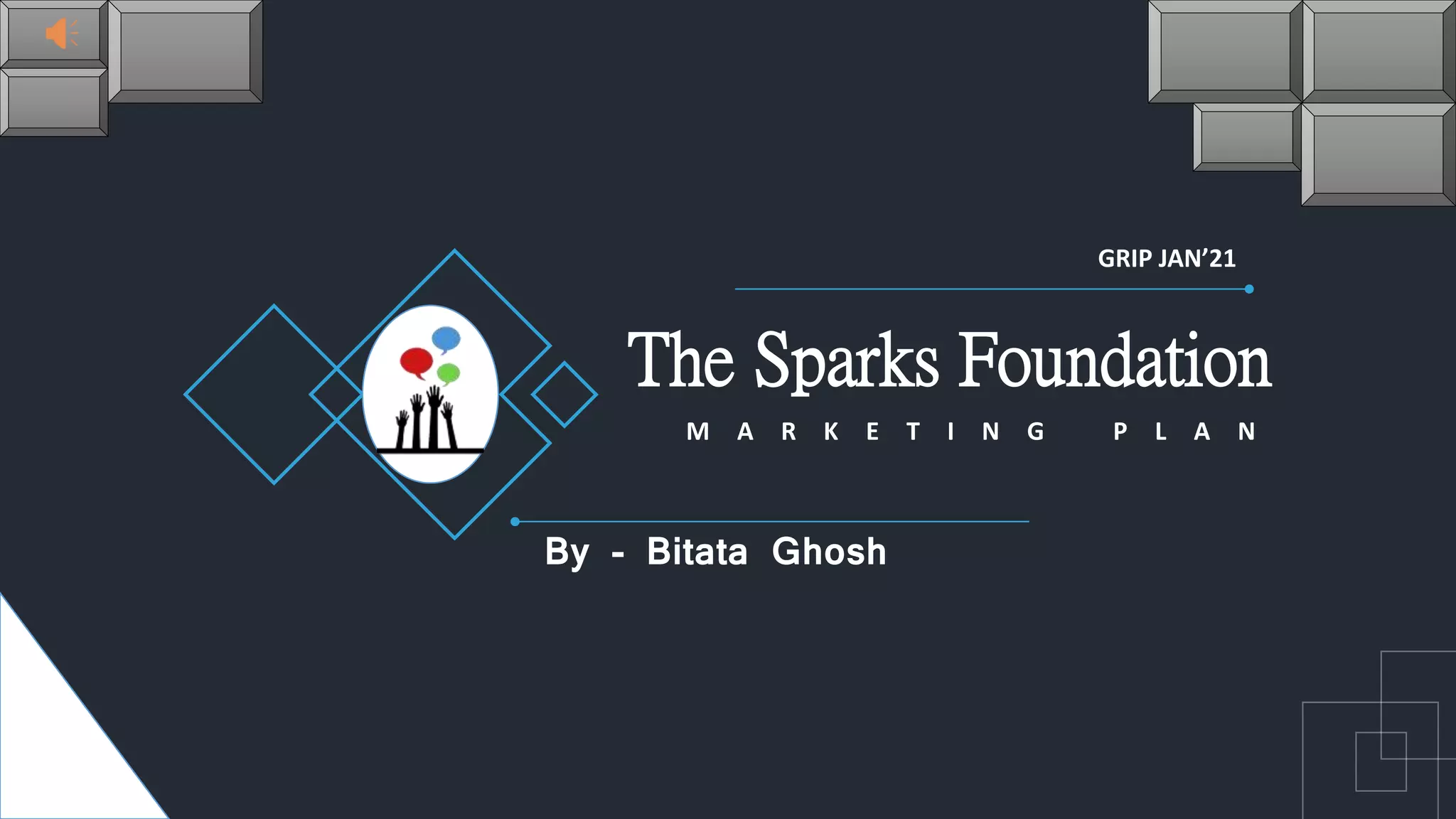Marketing plan for The Sparks Foundation. | PPTX