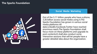 Marketing plan for The Sparks Foundation. | PPTX