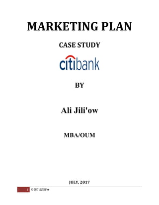 Marketing plan bank | PDF