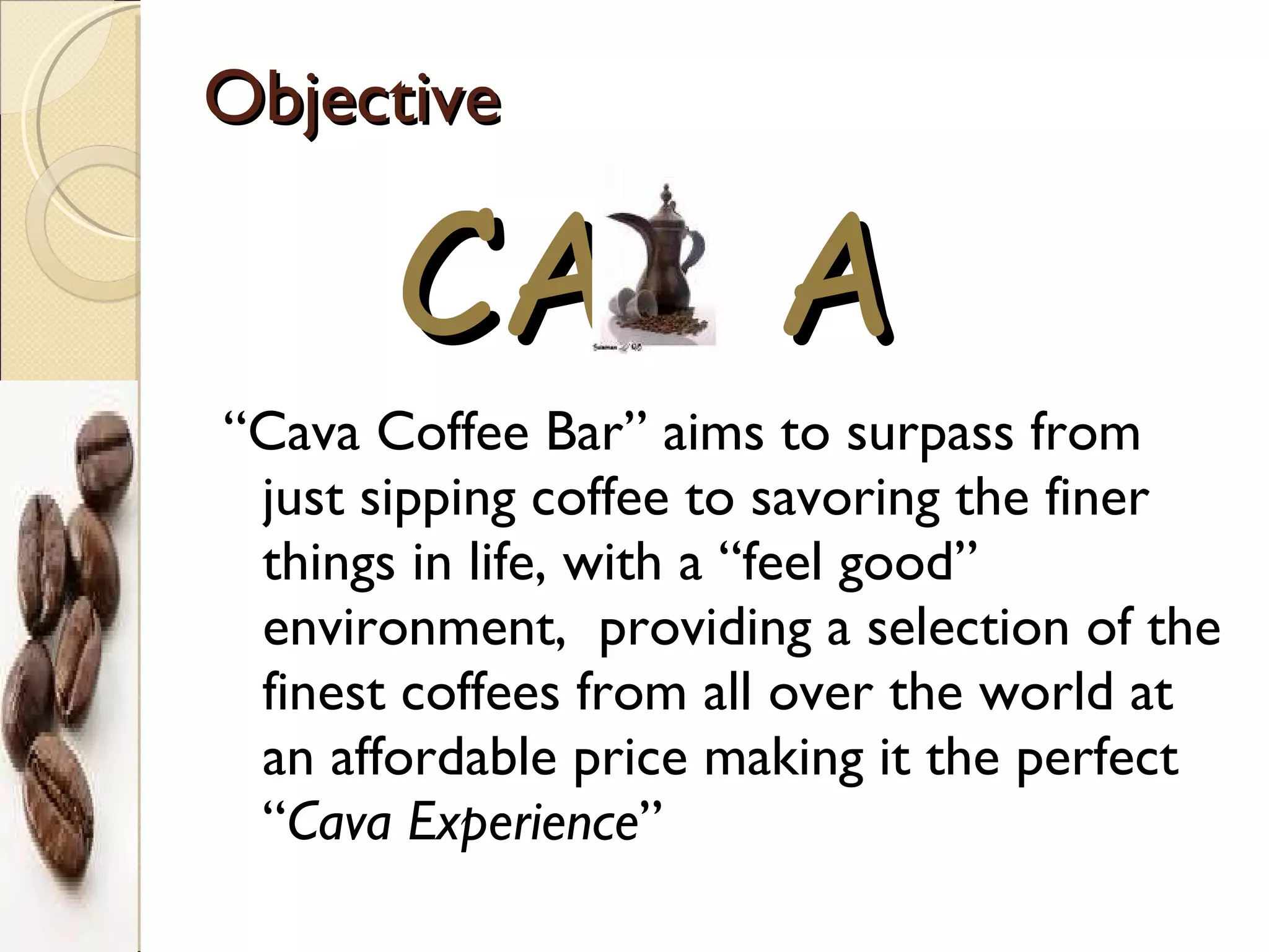 Marketing Plan Coffee Bar | PPT