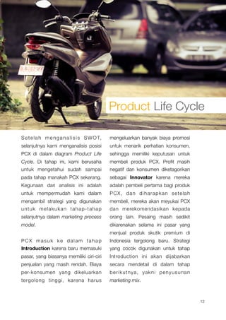 Marketing Plan for Honda PCX | PDF