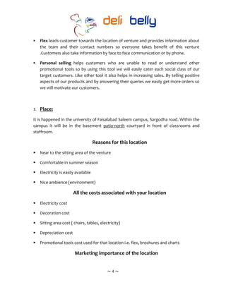 Marketing plan deli belly | PDF