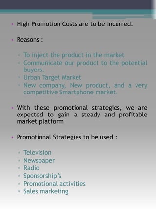 Marketing Plan : Futuristic Cell phone | PPTX