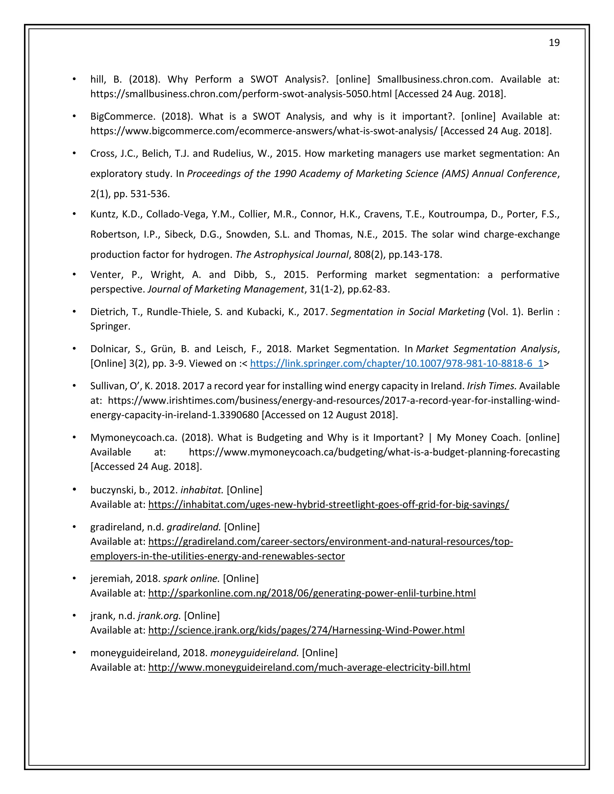 Marketing Plan for Enlil Wind Turbine | PDF