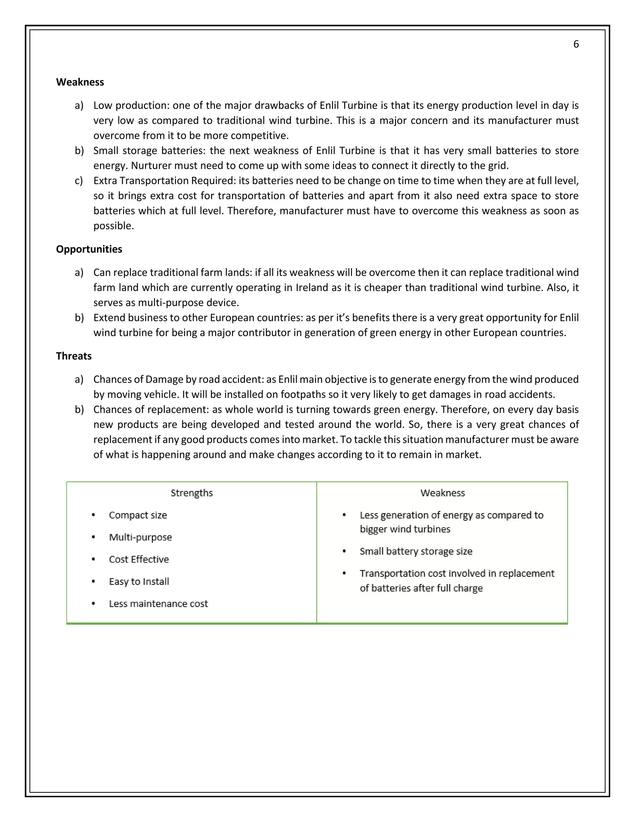 Marketing Plan for Enlil Wind Turbine | PDF