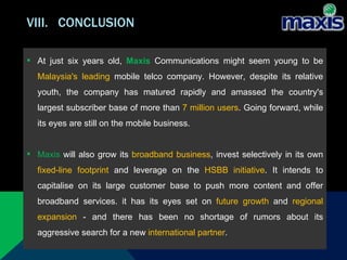 Marketing plan for maxis | PPT