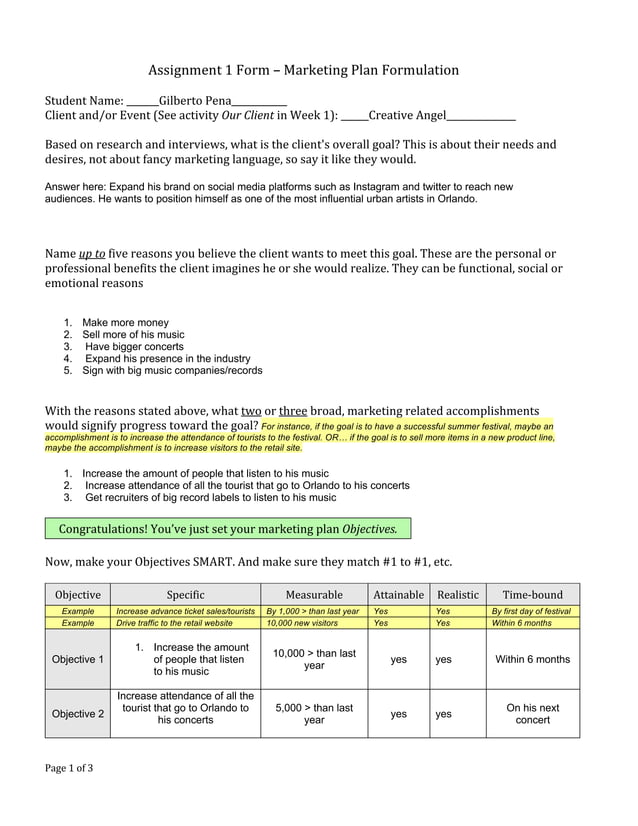 Marketing plan formulation | PDF