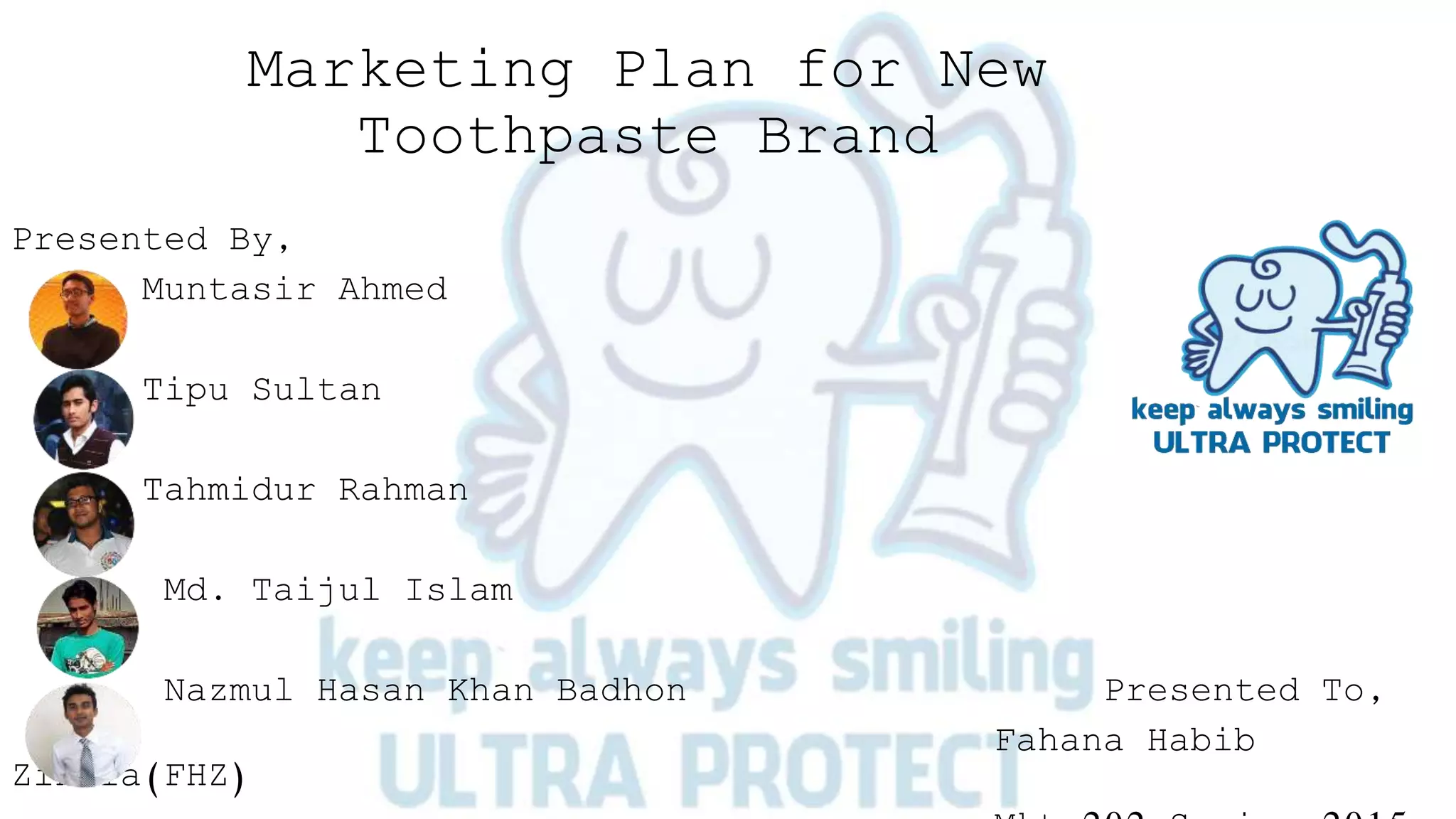 Marketing plan for new toothpaste brand | PPTX