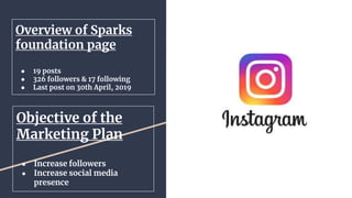 Marketing plan for The Sparks foundation | PPT