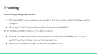 Marketing Casestudy for WeWork India | PPTX