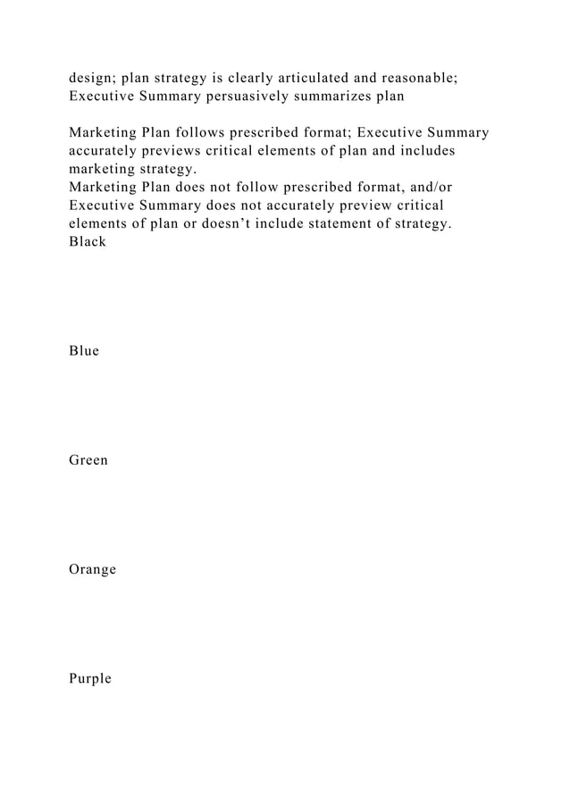 Marketing Plan Grading RubricWritten Plan 120 total pointsF.docx
