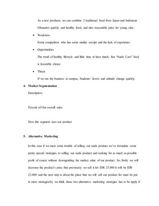 example of Marketing plan | DOCX