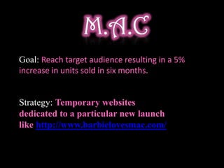 Marketing Plan MAC Cosmetics (New Product Development) | PPTX