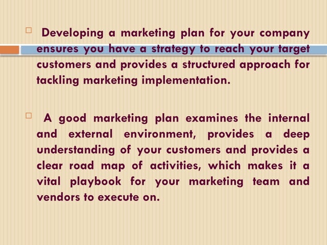 PPT ON MARKETING PLANNING AND FORMULATION | PPTX