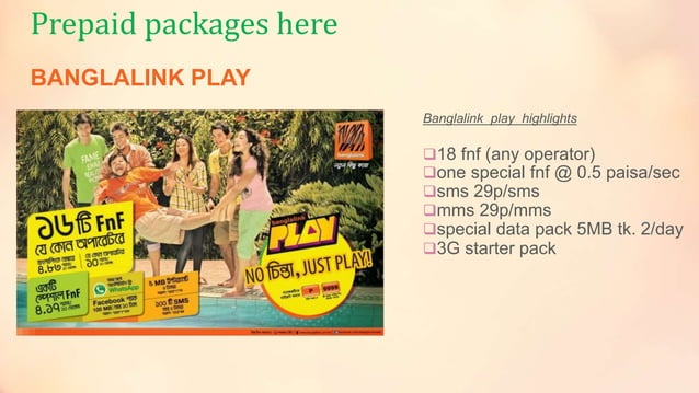 presentation on Marketing plan of banglalink | PPTX