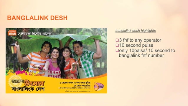 presentation on Marketing plan of banglalink | PPTX