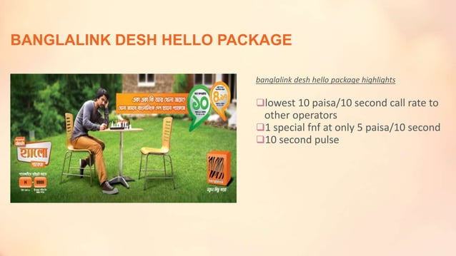 presentation on Marketing plan of banglalink | PPTX