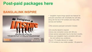 presentation on Marketing plan of banglalink | PPTX