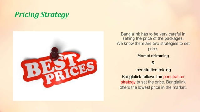 presentation on Marketing plan of banglalink | PPTX