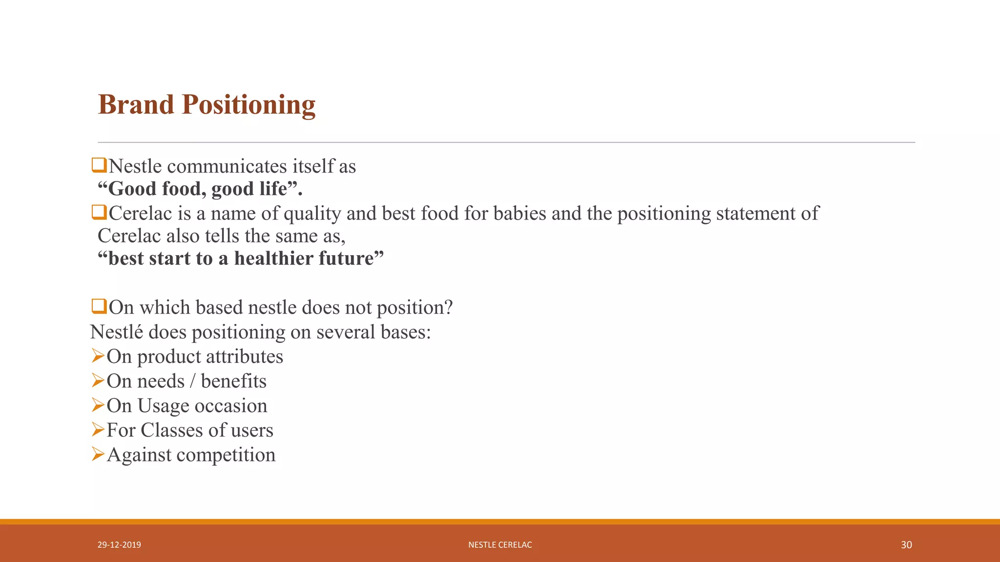 Marketing plan of nestle cerelac ppt | PPTX