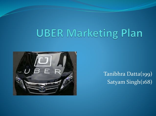 Marketing plan of uber | PPTX