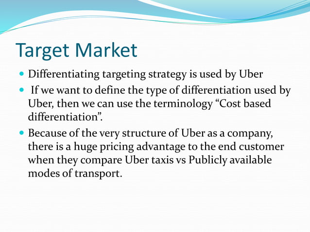 Marketing plan of uber | PPTX