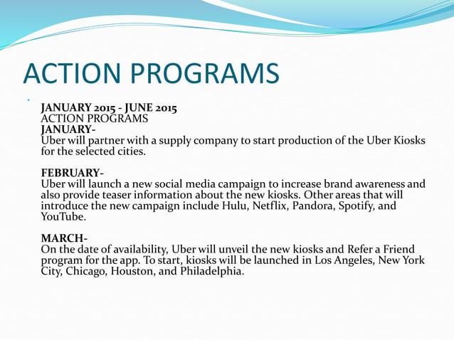 Marketing plan of uber | PPTX