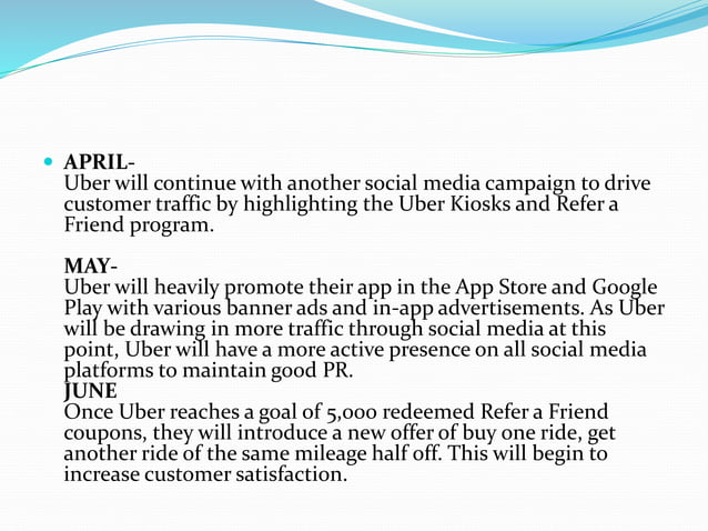 Marketing plan of uber | PPTX