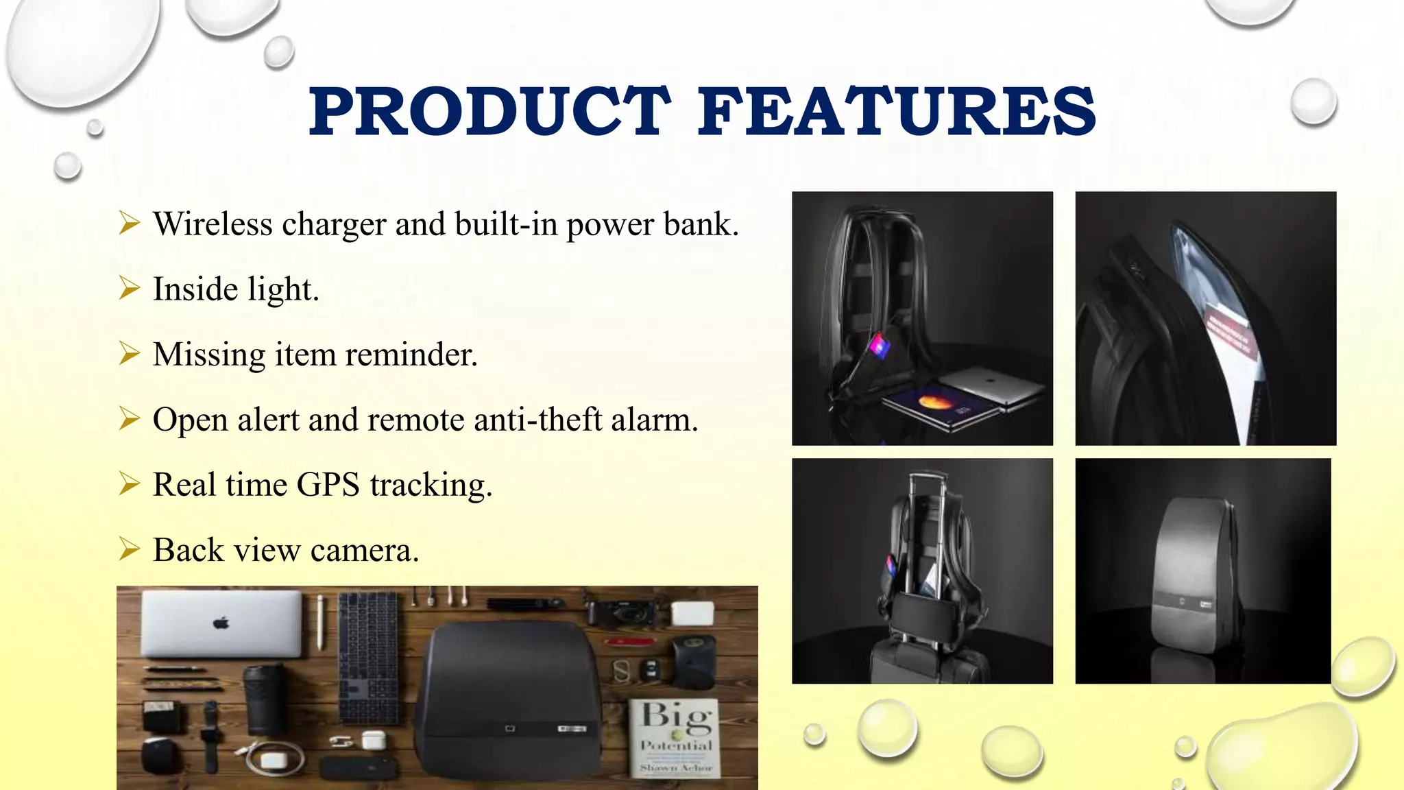 Marketing plan on smart backpack | PPTX