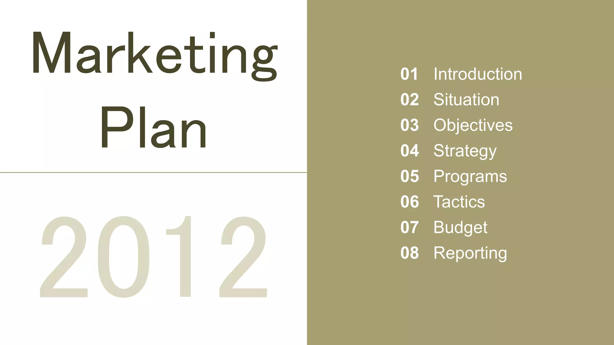 Marketing Plan Presentation Template | PDF
