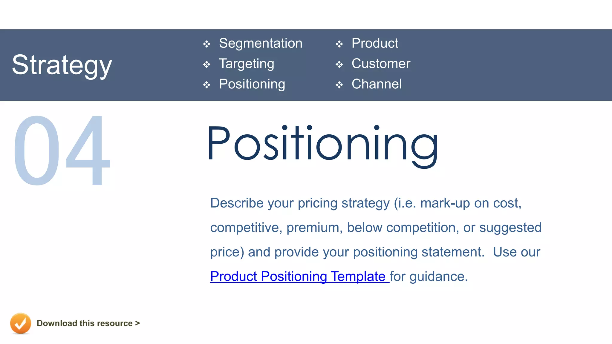 Marketing Plan Presentation Template | PDF