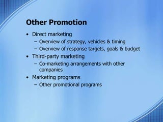 Marketing Plan | PPT | Free Download