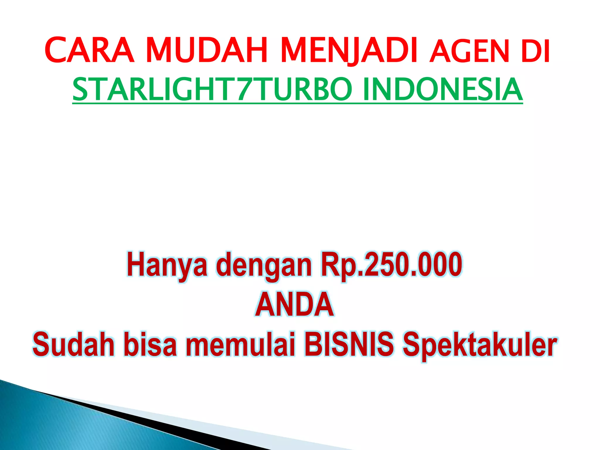 Marketing Plan Starlight7TurboIndonesia | PPTX