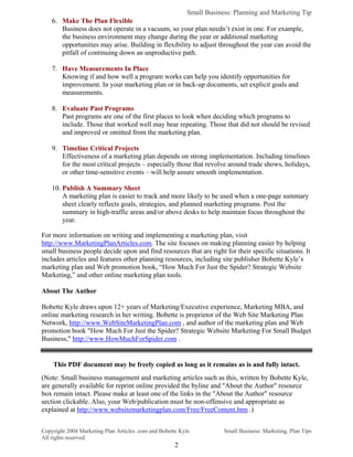 Marketingplantips | PDF