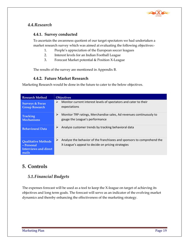 Marketing plan - x-league - football / soccer (Pre #HeroISL, # ...