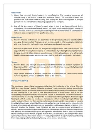 Marketing plan -Xiomi New Product Development | PDF