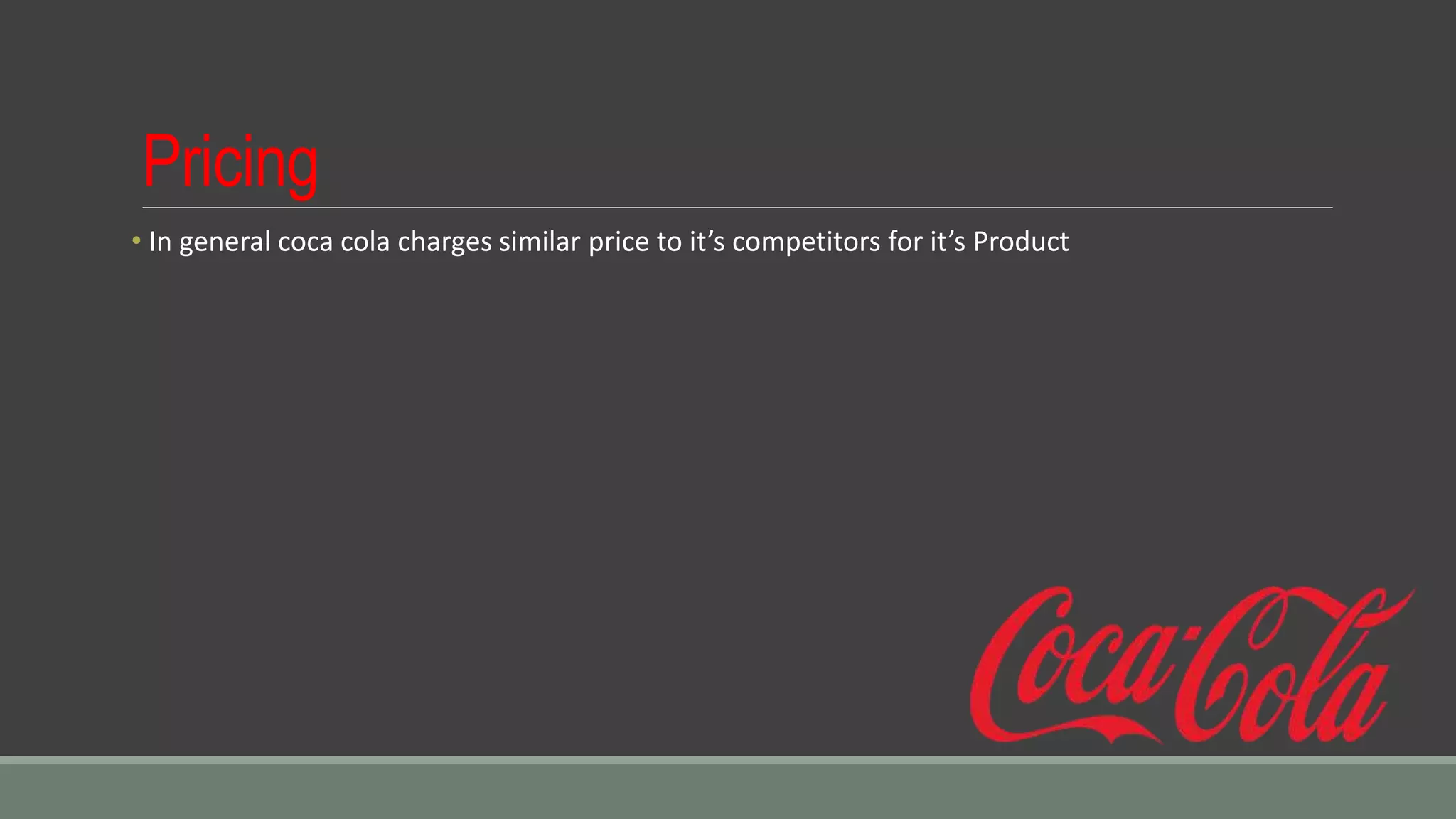 The 4Ps of Coca Cola (Marketing presentation) | PPTX