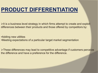 differentiation of products | PPTX