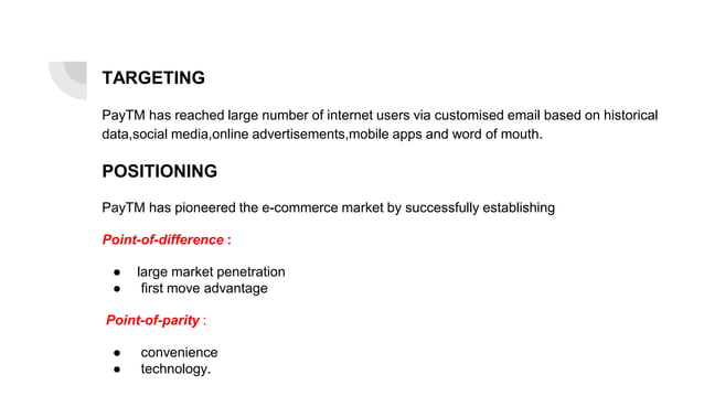 PAYTM Business model | PPTX