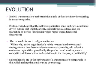 Evolution of strategic sales organisation | PPTX