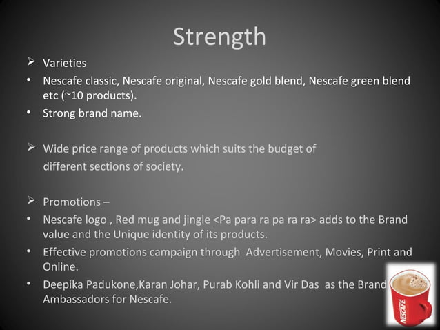 Nescafe SWOT | PPT