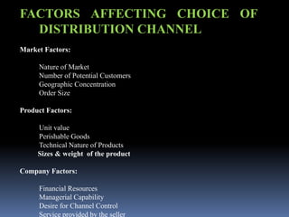Marketing distribution channal | PPTX