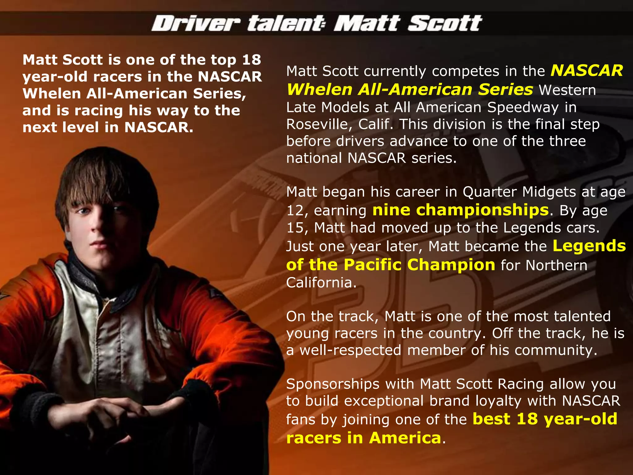 Matt Scott Racing | PPT