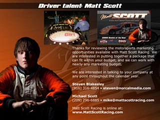 Matt Scott Racing | PPT
