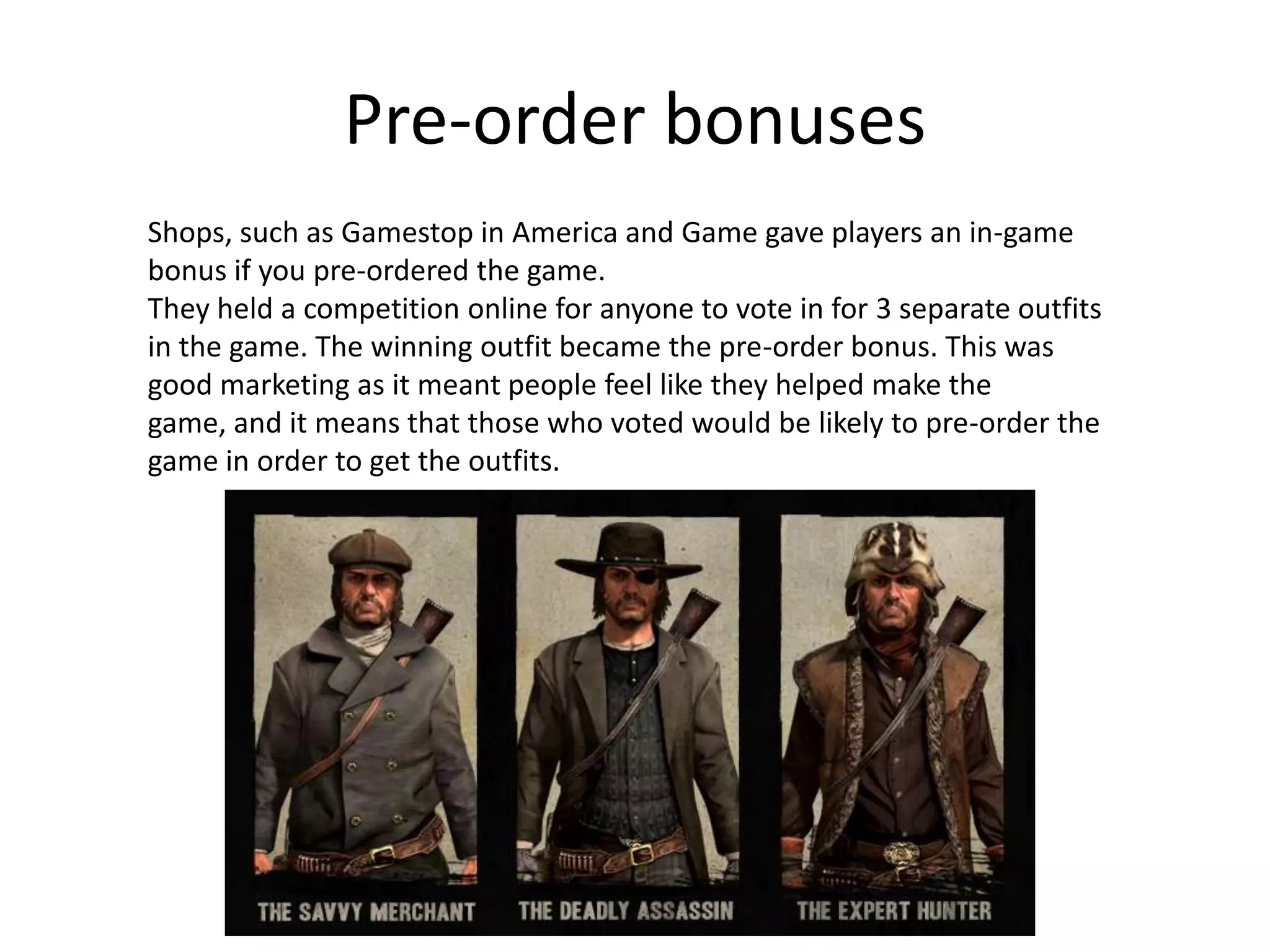 Marketing of RDR | PPTX | Racing Video Games | Video Game Genres