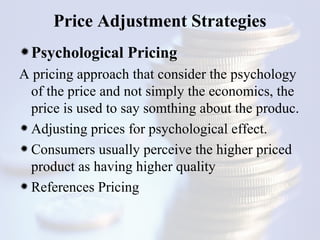 Pricce Adjustment strategies Presentation | PPT