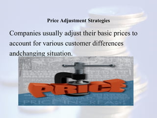 Pricce Adjustment strategies Presentation | PPT