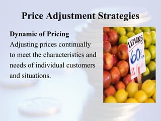 Pricce Adjustment strategies Presentation | PPT
