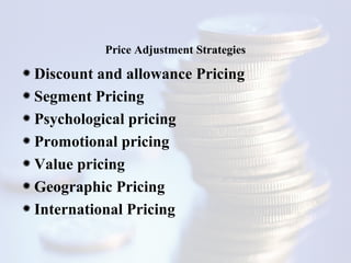 Pricce Adjustment strategies Presentation | PPT
